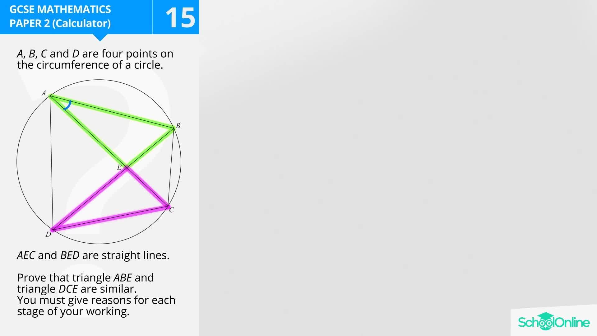 GCSE Secondary Maths Age 13-17 - Geometry & Measures: Circle Theorems ...